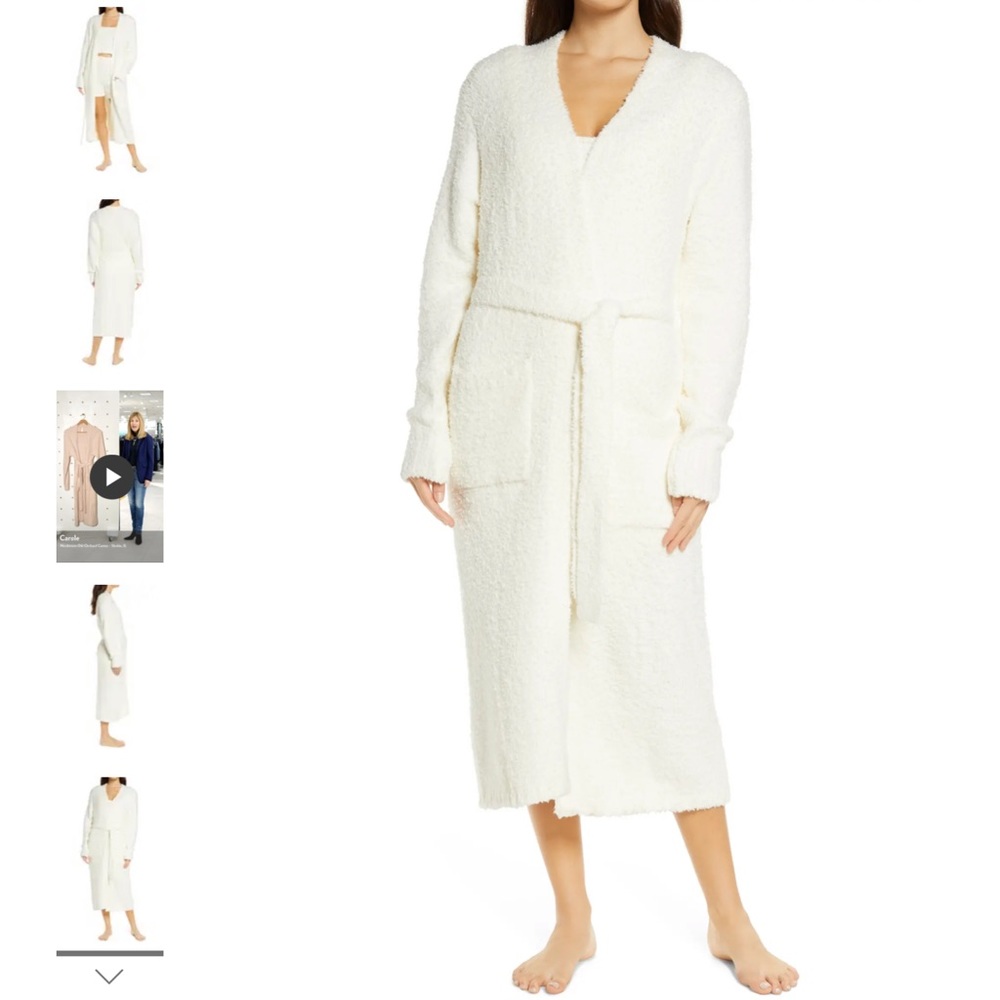 Skims Cozy Knit Boucl Robe - Gem